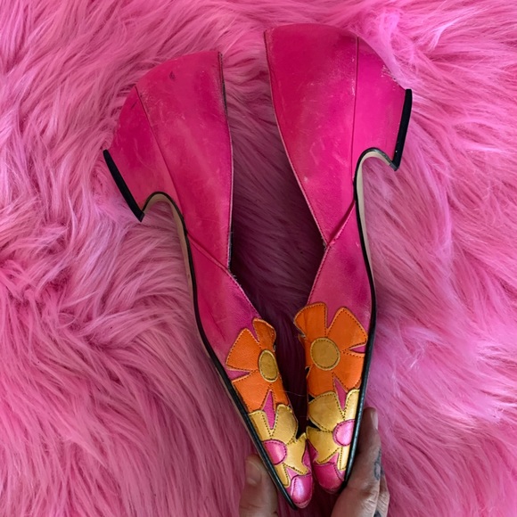 Vintage | Shoes | Vintage Proxy Floral Kitten Heels | Poshmark